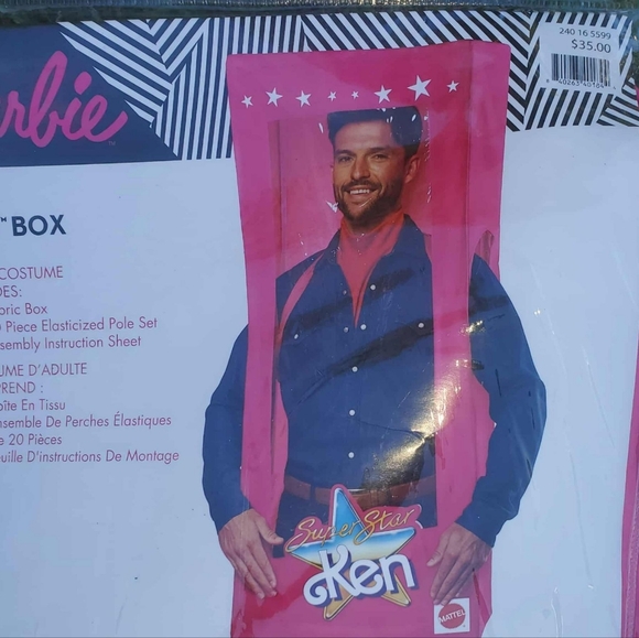 Barbie | Other | Barbie Ken Box Adult Costume | Poshmark